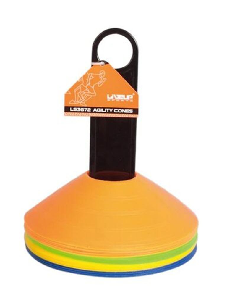 Order LiveUp Agility Cones Set With Rack LS3672 Now! | Jomla.ae