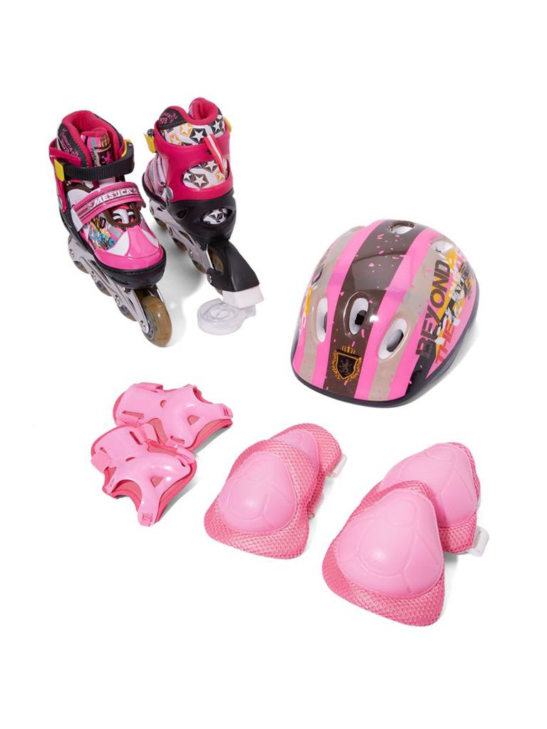 Mesuca Adjustable Inline Roller Skate | MCB21031 Pink Alum | Jomla.ae