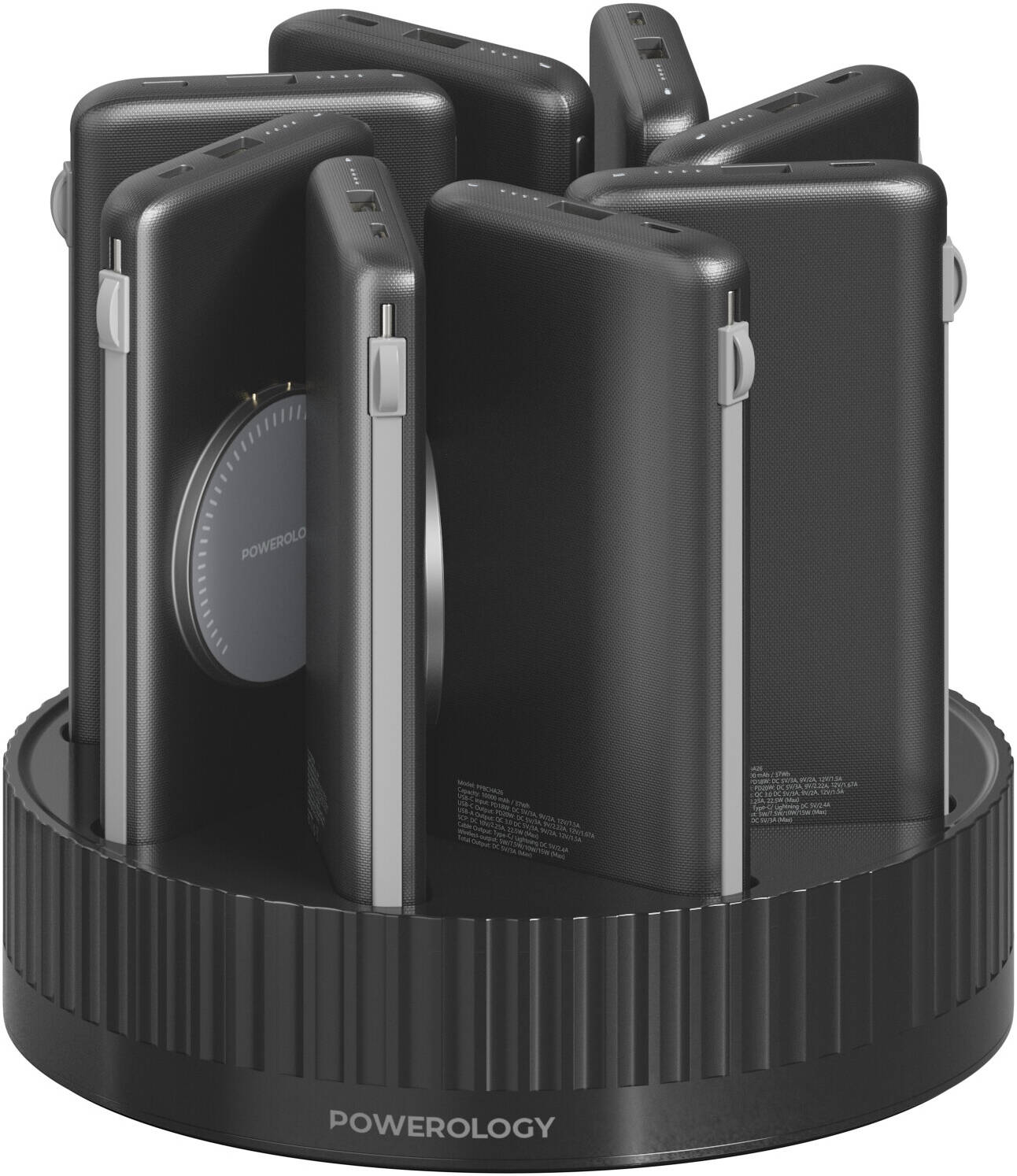 Order Powerology 8in1 Station 10000mAh PD 120W QC Wireless Power Bank ...