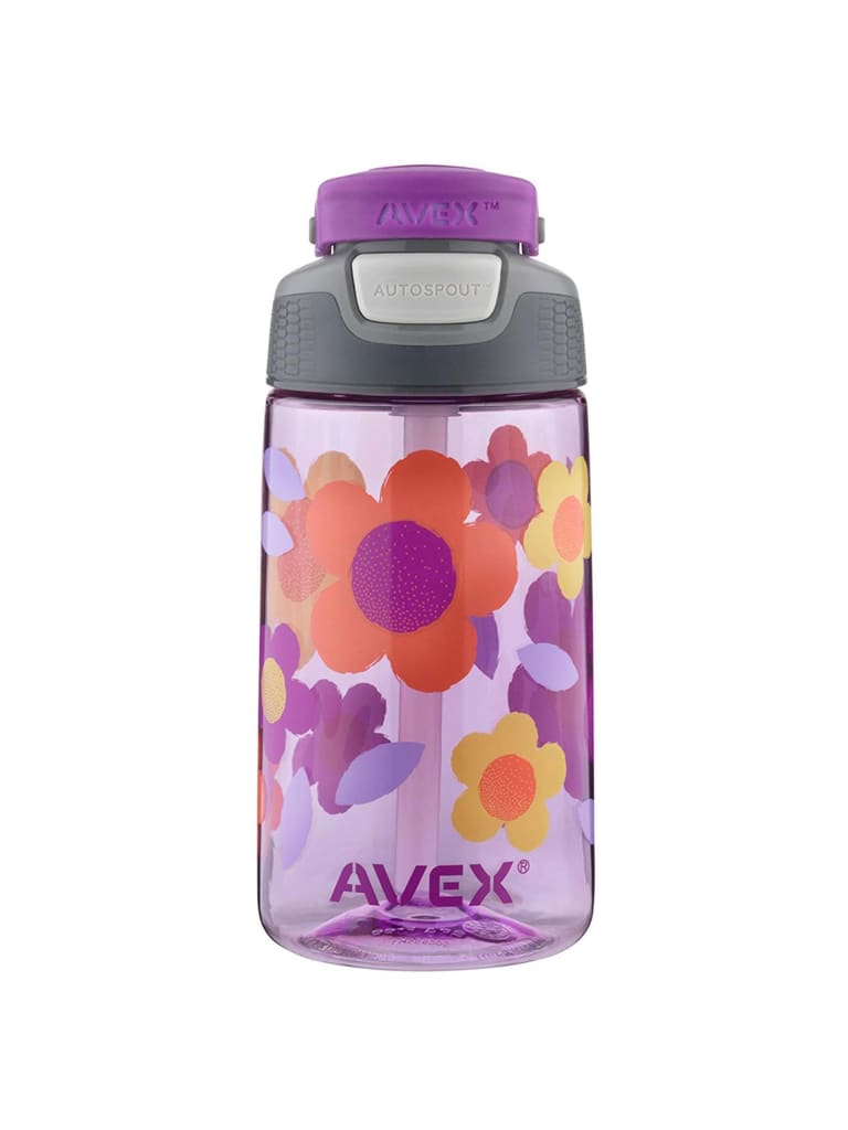 Avex Freestyle Autoseal Kids Water Bottle Color Purple FlowerVolume 475 ...