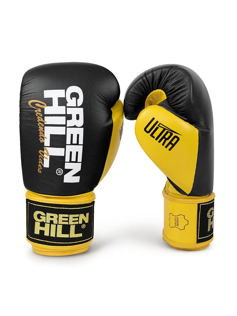 Order Green Hill Boxing Training Gloves - ULTRA Color Black/YellowSize ...