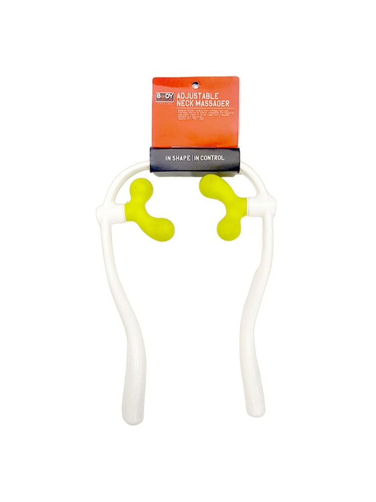 Body Sculpture Adjustable Neck Massager | Green/White | Jomla.ae
