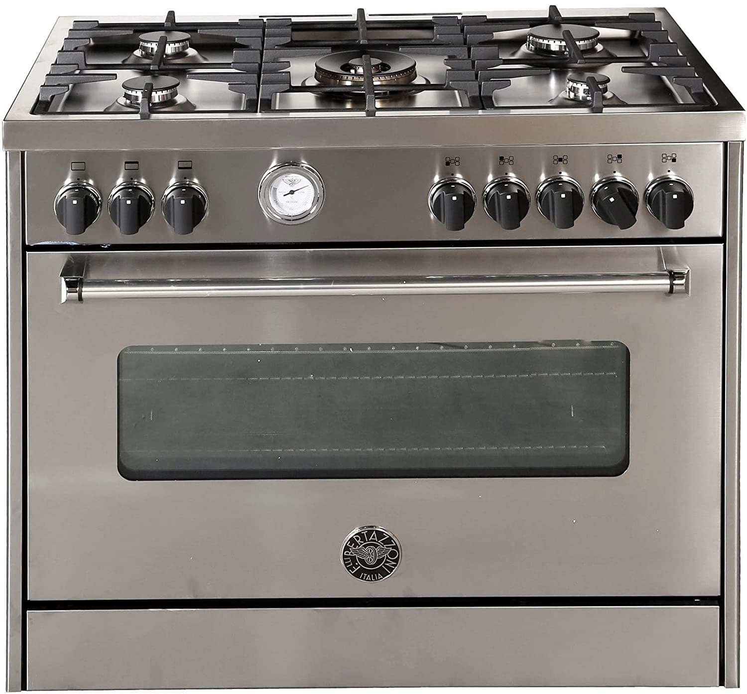 Order Bertazzoni 90x60 Full Gas Cooker, Steel - MAS905GGVLXE (Made In ...