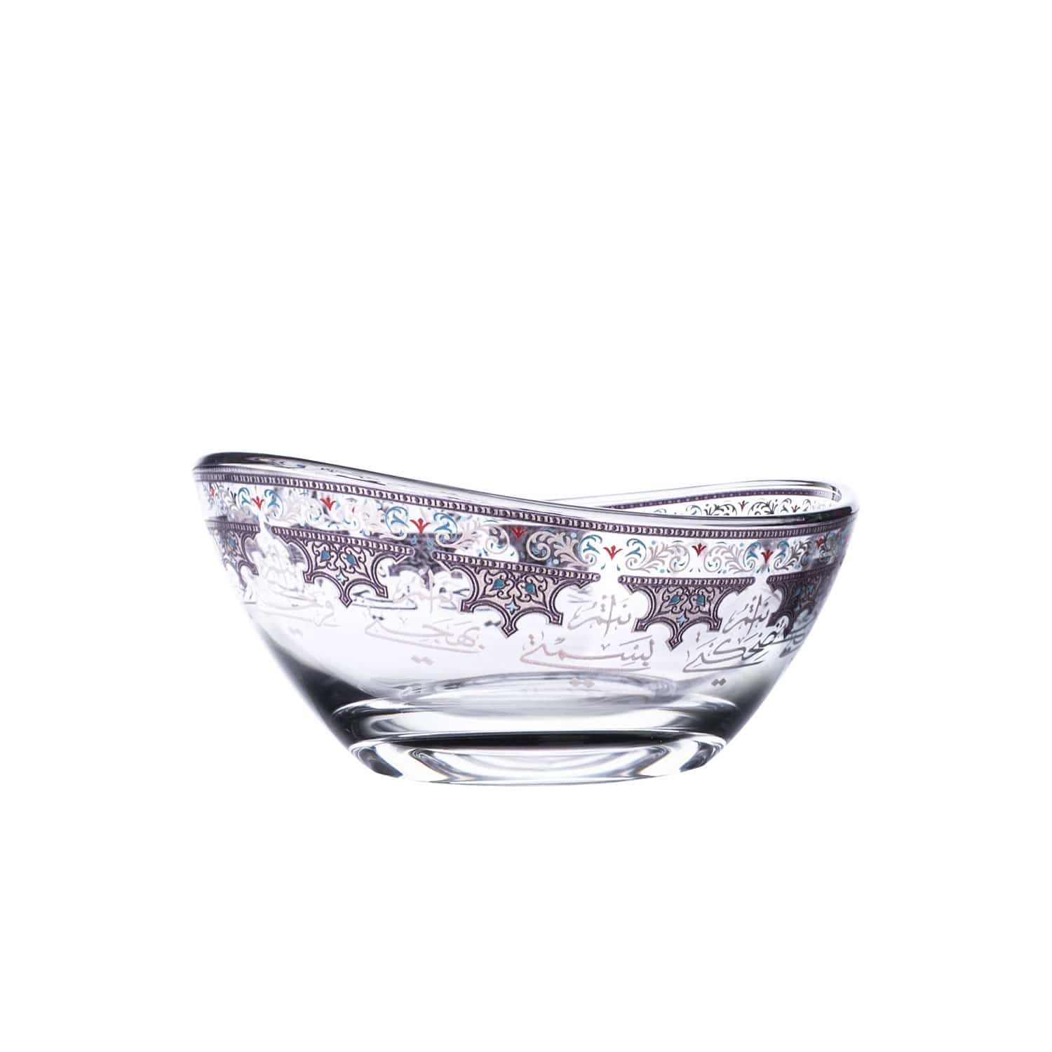 Order DIMLAJ SUROOR 6PC GLASS BOWL PLATINUM - 47009 Now! | Jomla.ae