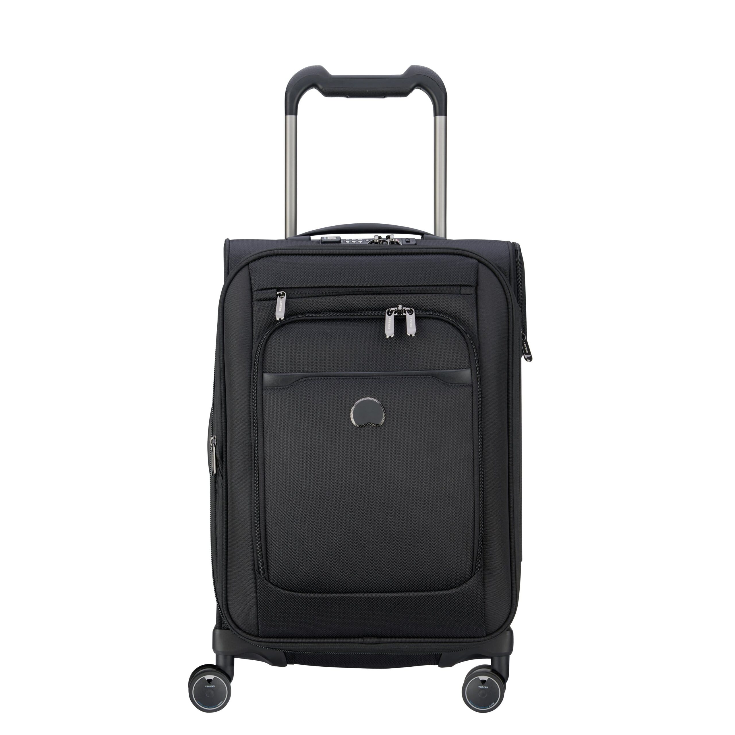 Delsey Pilot WW5 55cm Softcase 4Double Wheel Expandable Cabin Luggage ...