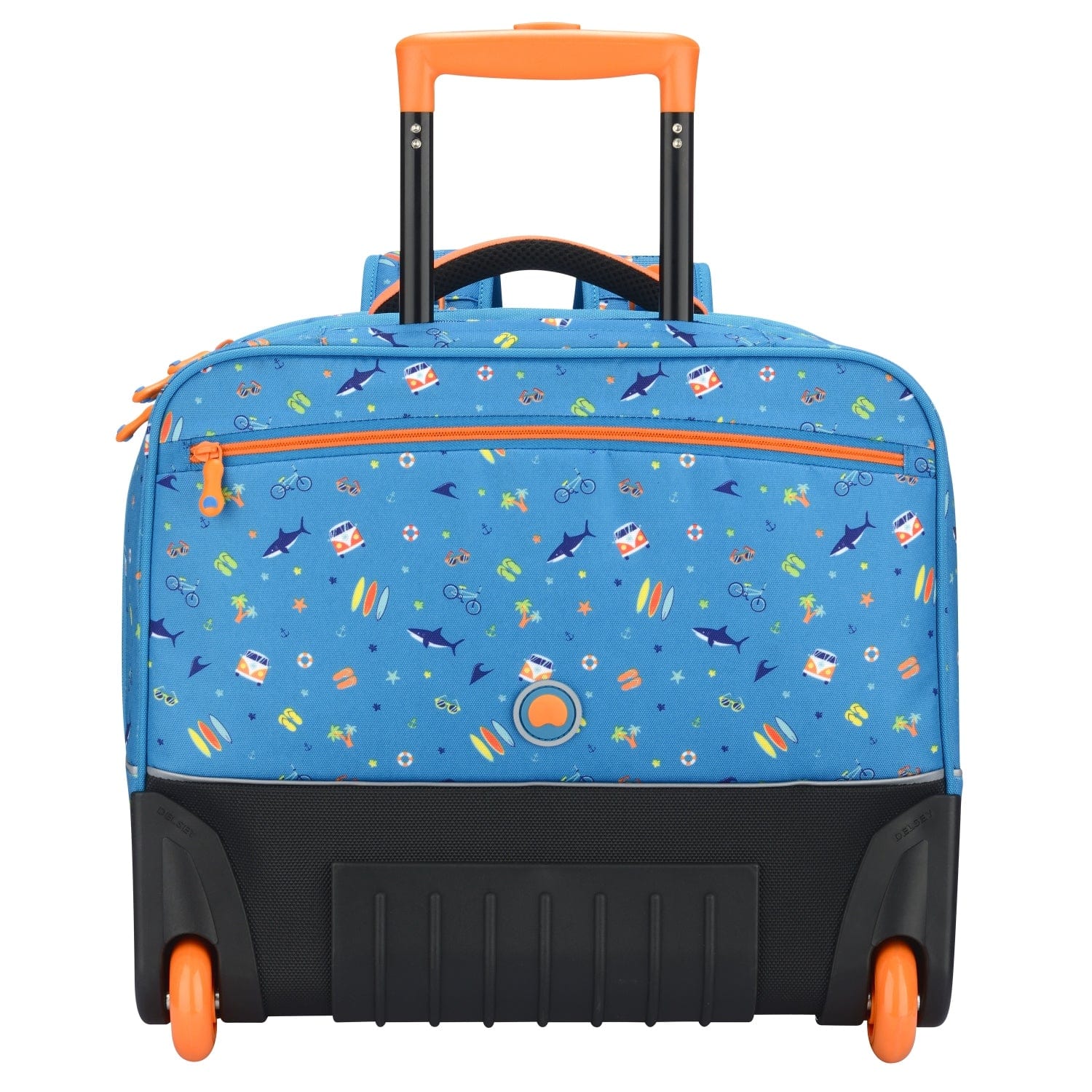 Delsey School 2017 Horizontal Wheeled Trolley Backpack Blue Surf ...