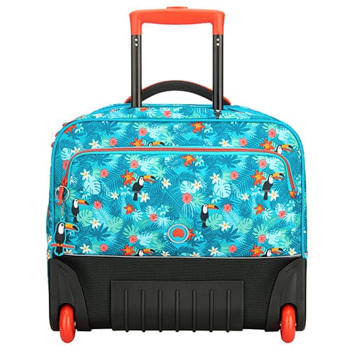 Delsey School 2018 Horizontal Wheeled Trolley Backpack Turquoise ...