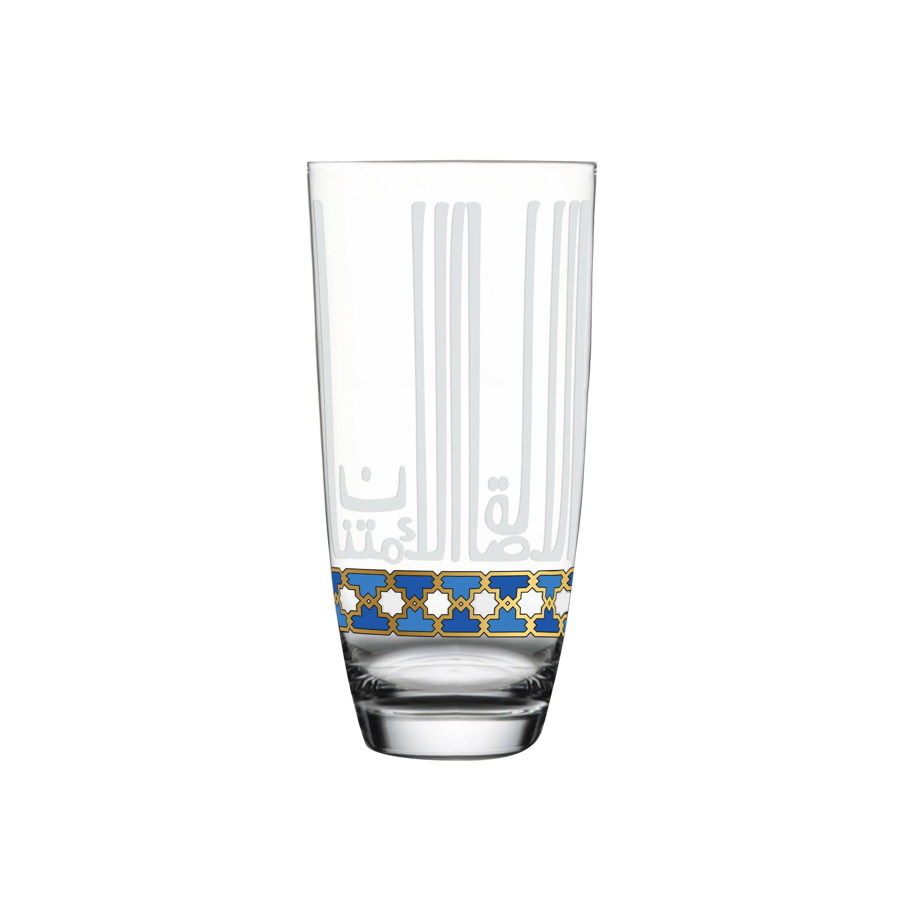 Order Dimlaj Asala Set of 6 Tumblers (Gold & Blue) Now! | Jomla.ae