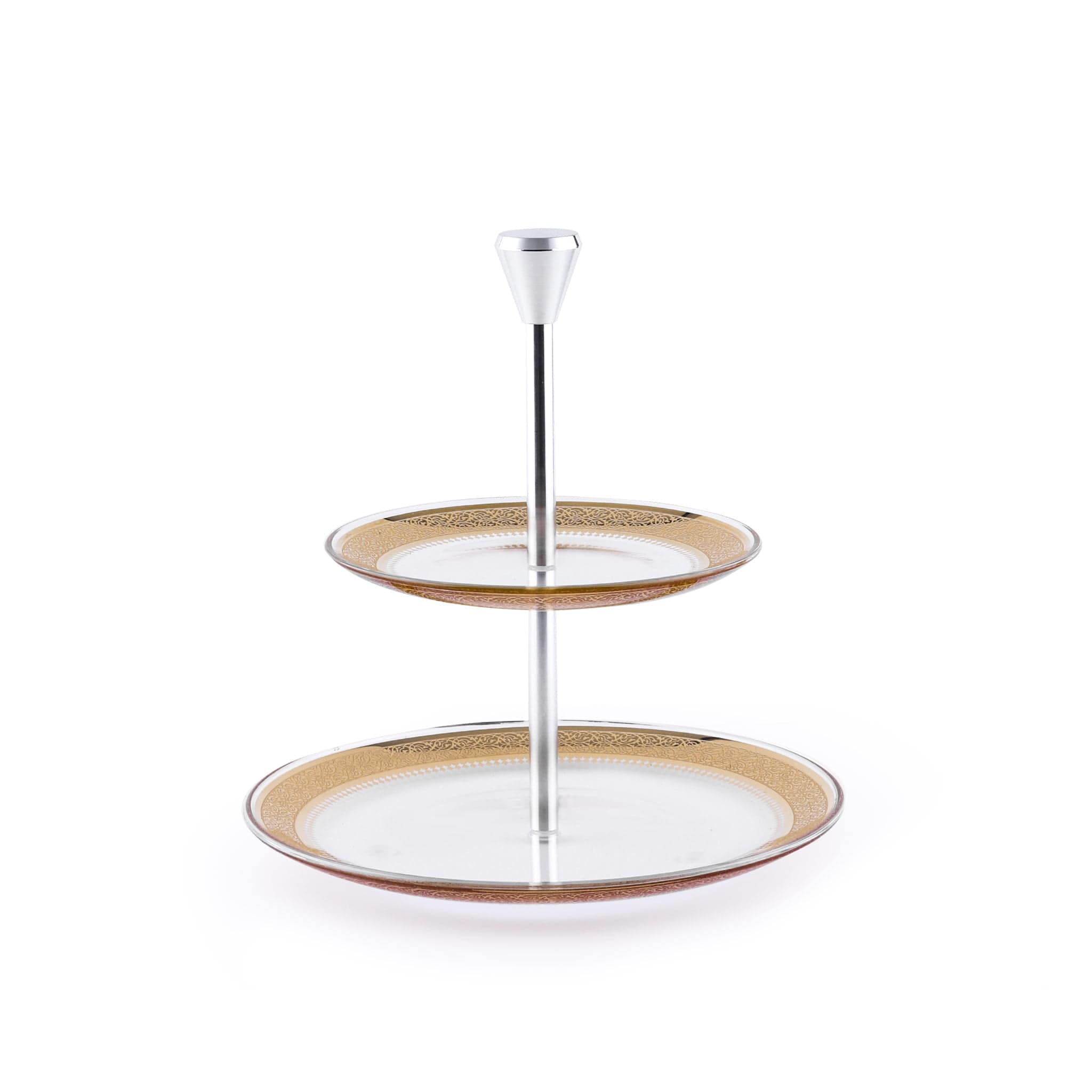 Order Dimlaj Cordoba 2 Tiered Tray (Gold) Now! | Jomla.ae