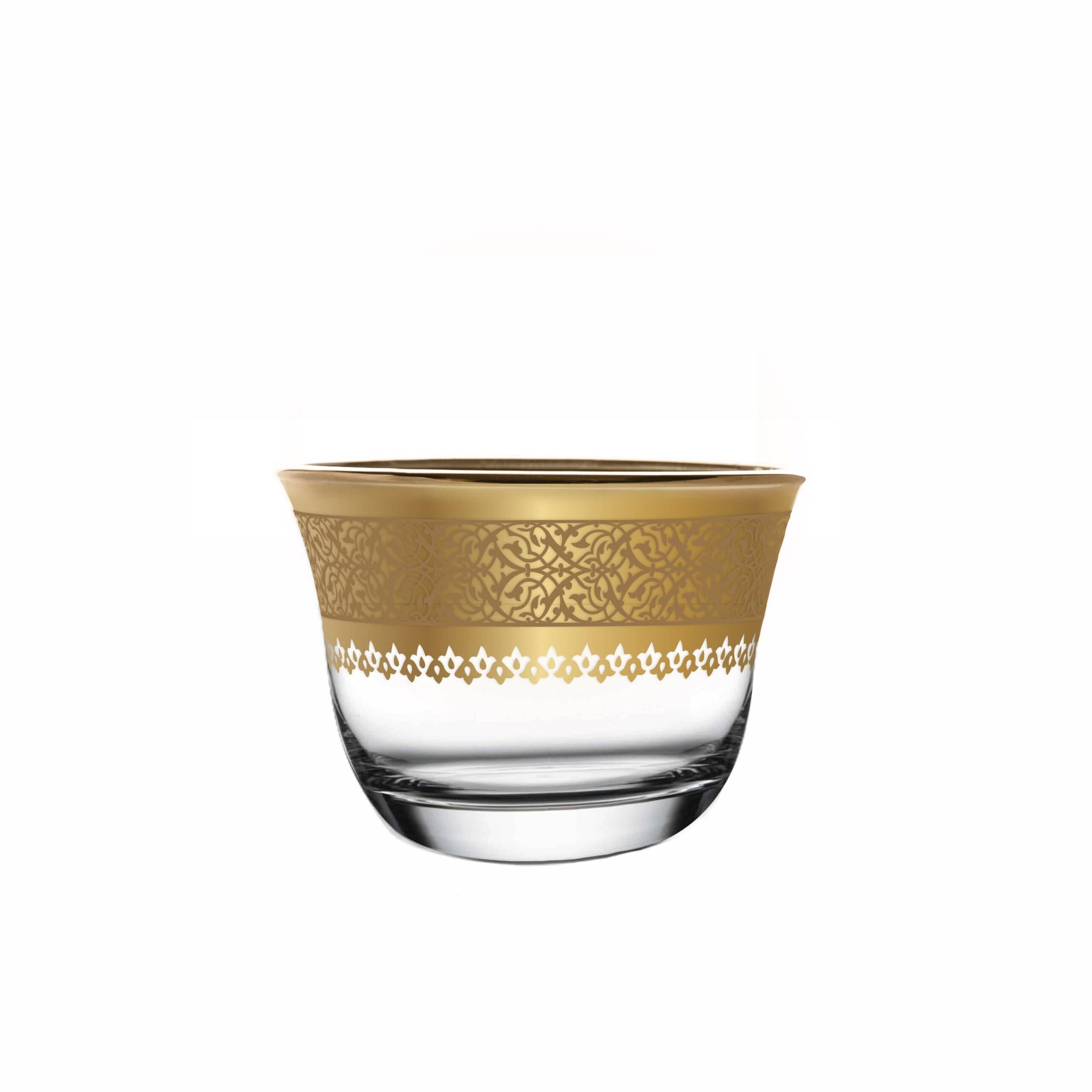 Dimlaj Cordoba Set of 6 Pcs Cawa Cups (Gold) | Jomla.ae