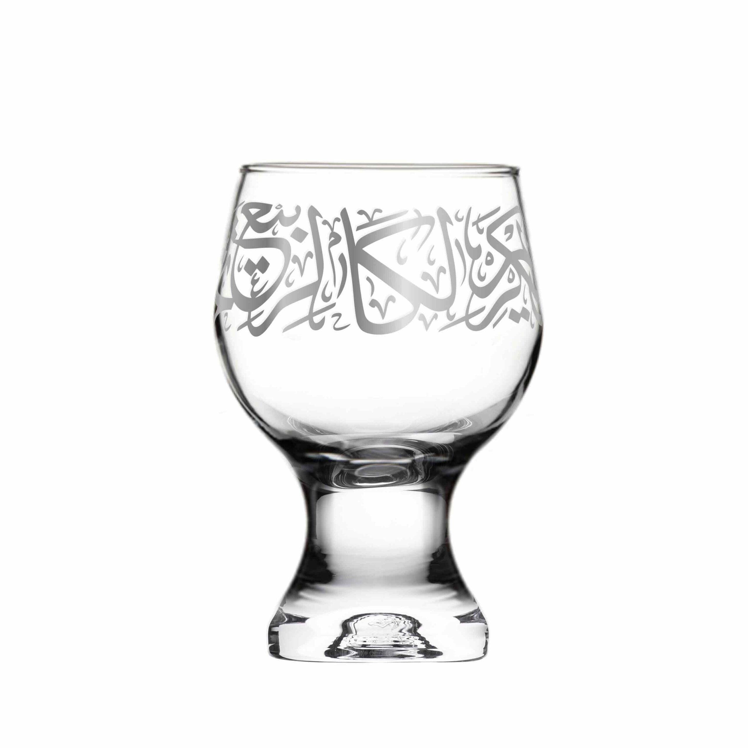 Dimlaj Kareem Set of 6 Pcs Goblet Stems (Platinum) | Jomla.ae