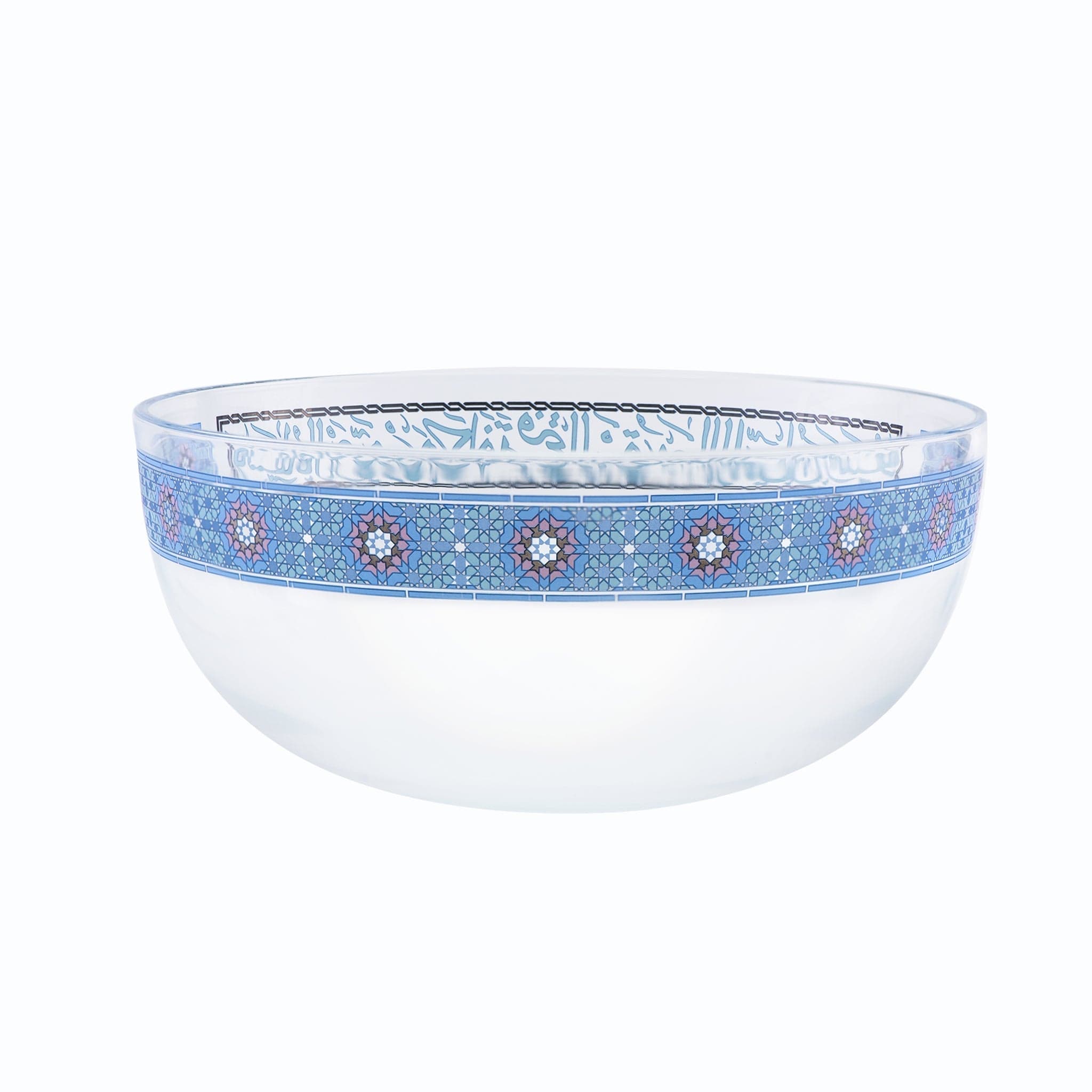 Order Dimlaj Melange Large Serving Bowl (Platinum & Blue) Now! | Jomla.ae