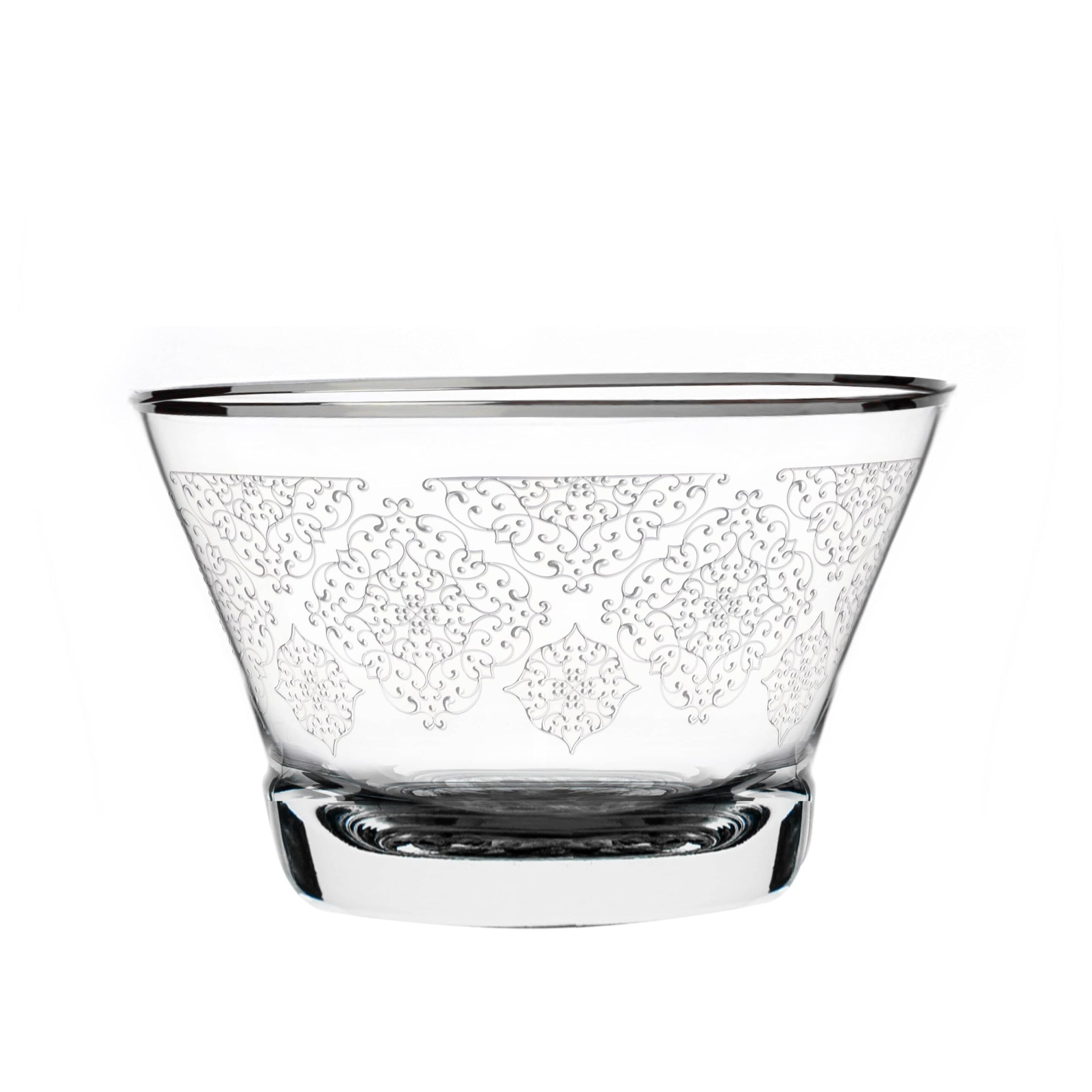 Dimlaj Perla Set of 4 Pcs Serving Bowls (Platinum) | Jomla.ae