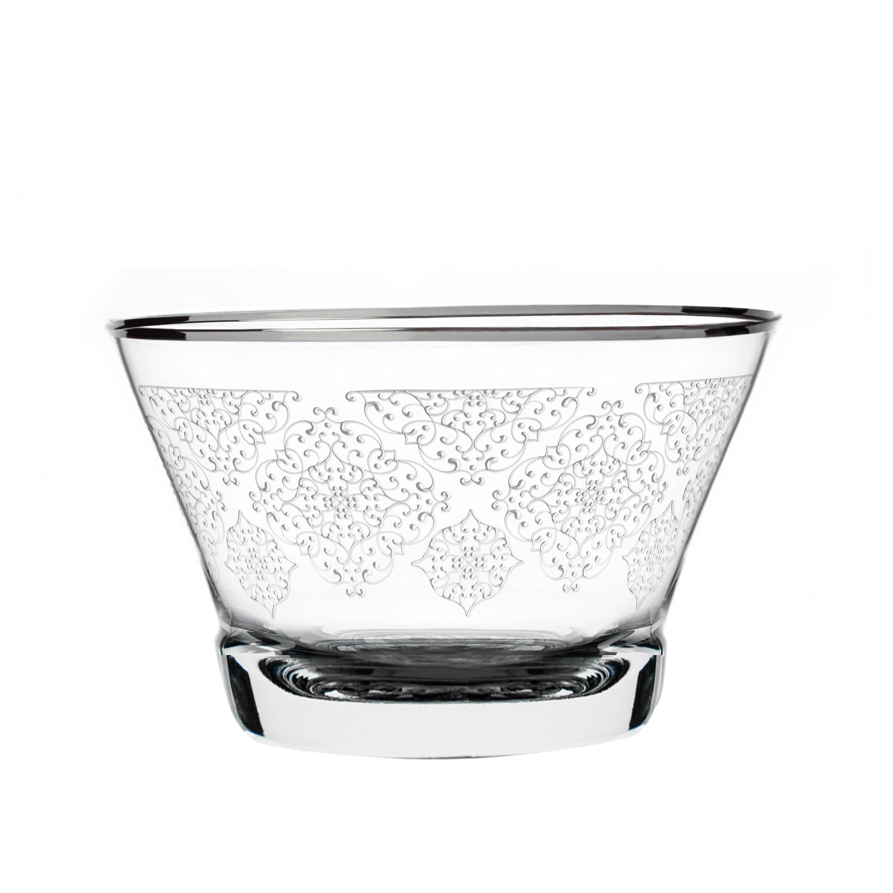 Order Dimlaj Perla Set of 4 Pcs Serving Bowls (Platinum) Now! | Jomla.ae