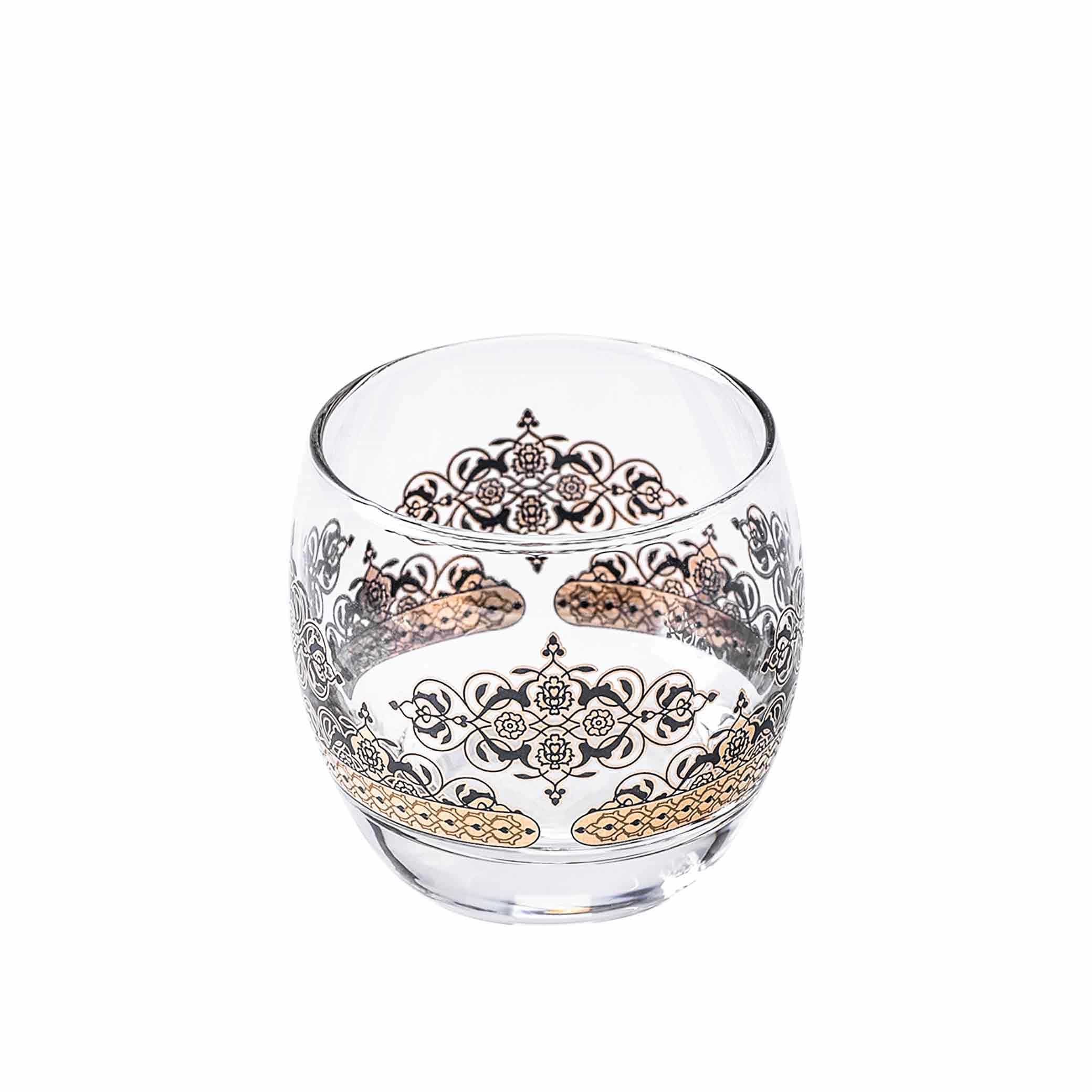 Order Dimlaj Rayhan Set of 6 Pcs Short Tumblers (Gold & Black) Now ...