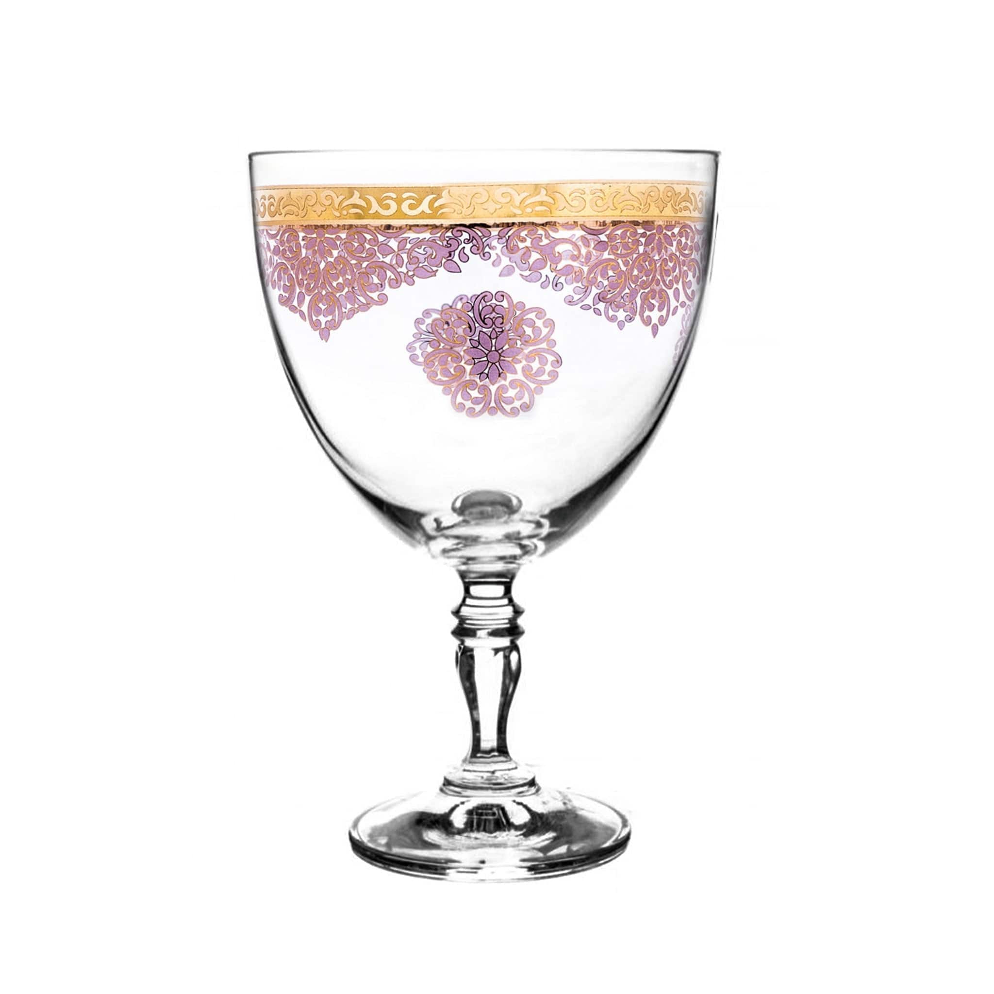 Order Dimlaj Selena Set of 6 Pcs Flute Stems (Gold & Pink) Now! | Jomla.ae