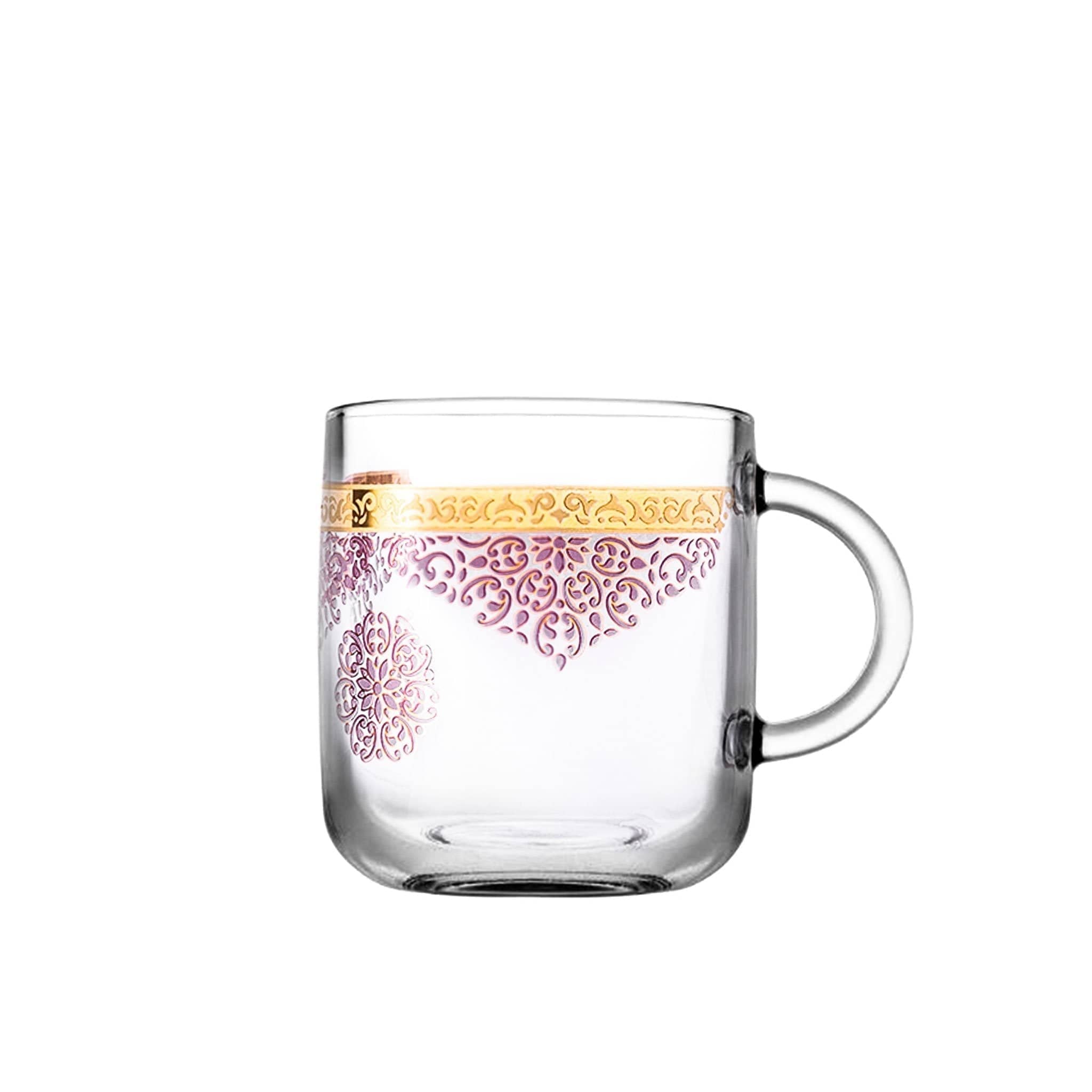 Order Dimlaj Selena Set of 6 Pcs Mugs (Gold & Pink) Now! | Jomla.ae