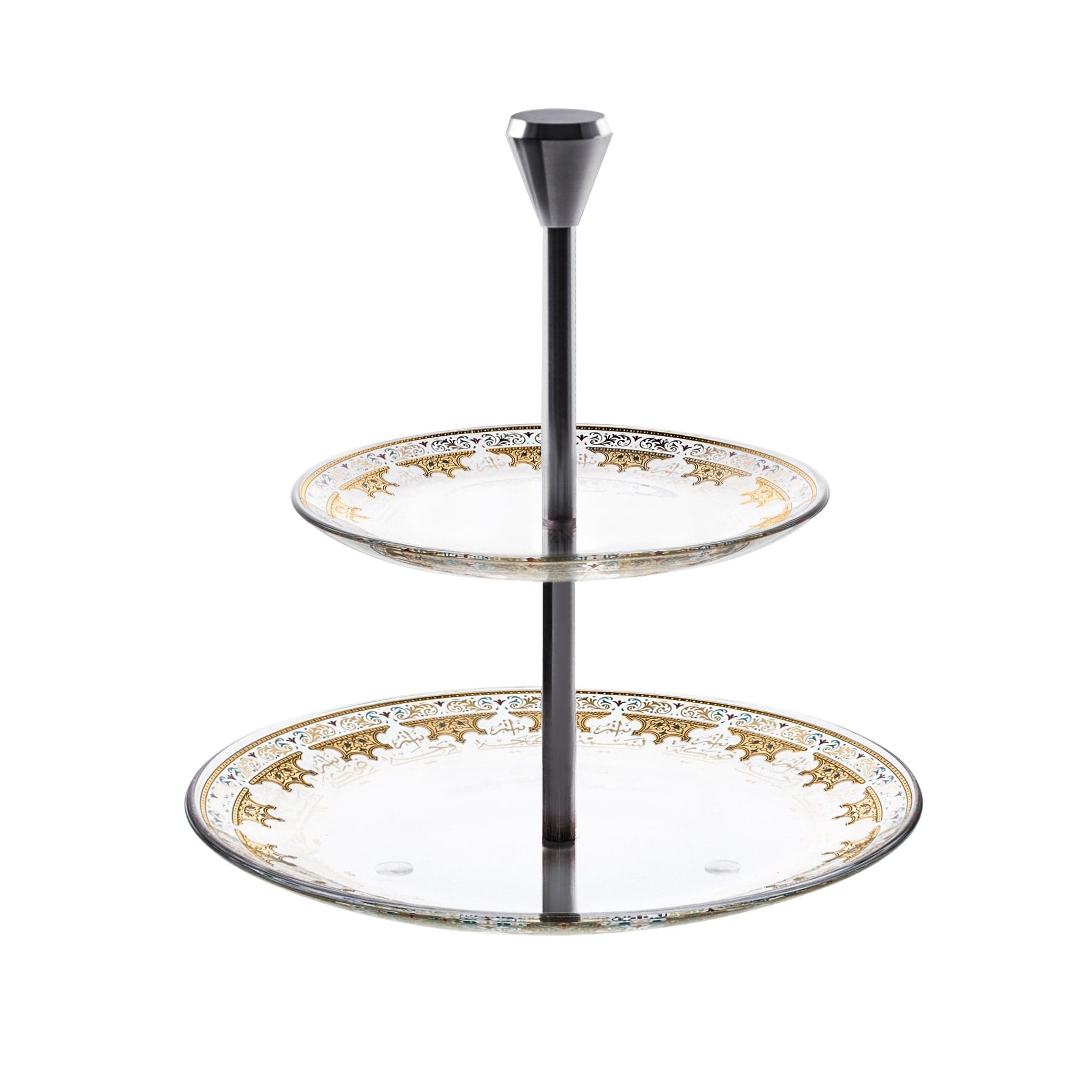 Order Dimlaj Suroor 2 Tiered Tray (Gold) Now! | Jomla.ae