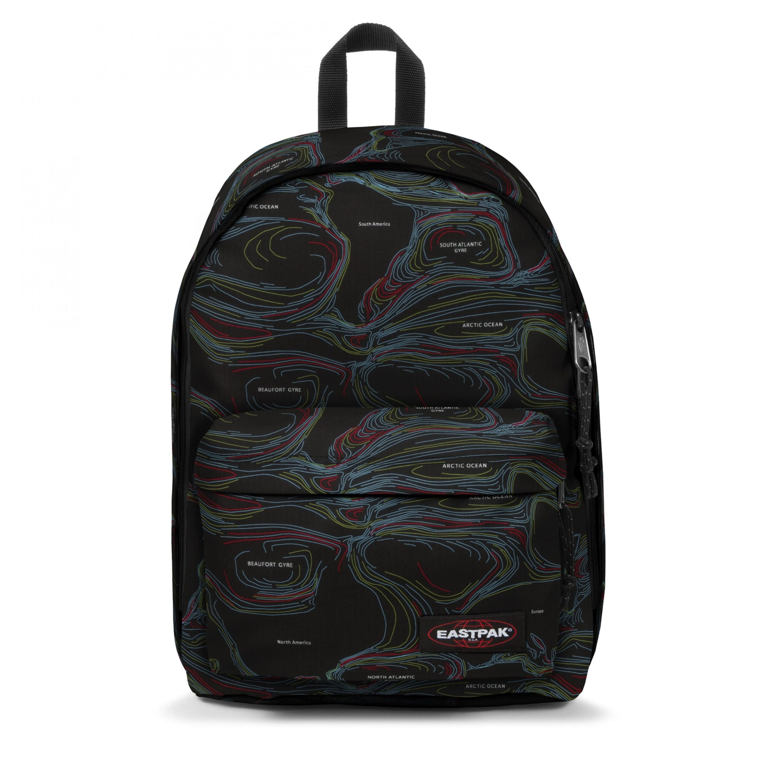 Eastpak-Out Of Office-Medium Laptop Backpack-Map Black-EK000767U70 ...