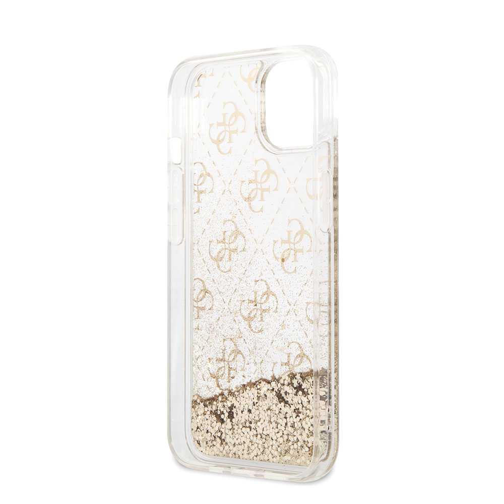 Order Guess Liquid Glitter Case 4G Pattern For iPhone 13 (6.1") - Gold ...