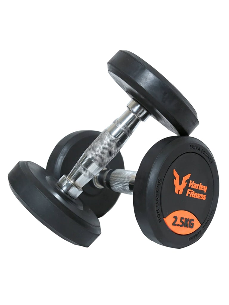 Order Harley Fitness Premium Rubber Coated Bouncing Round Dumbbells ...