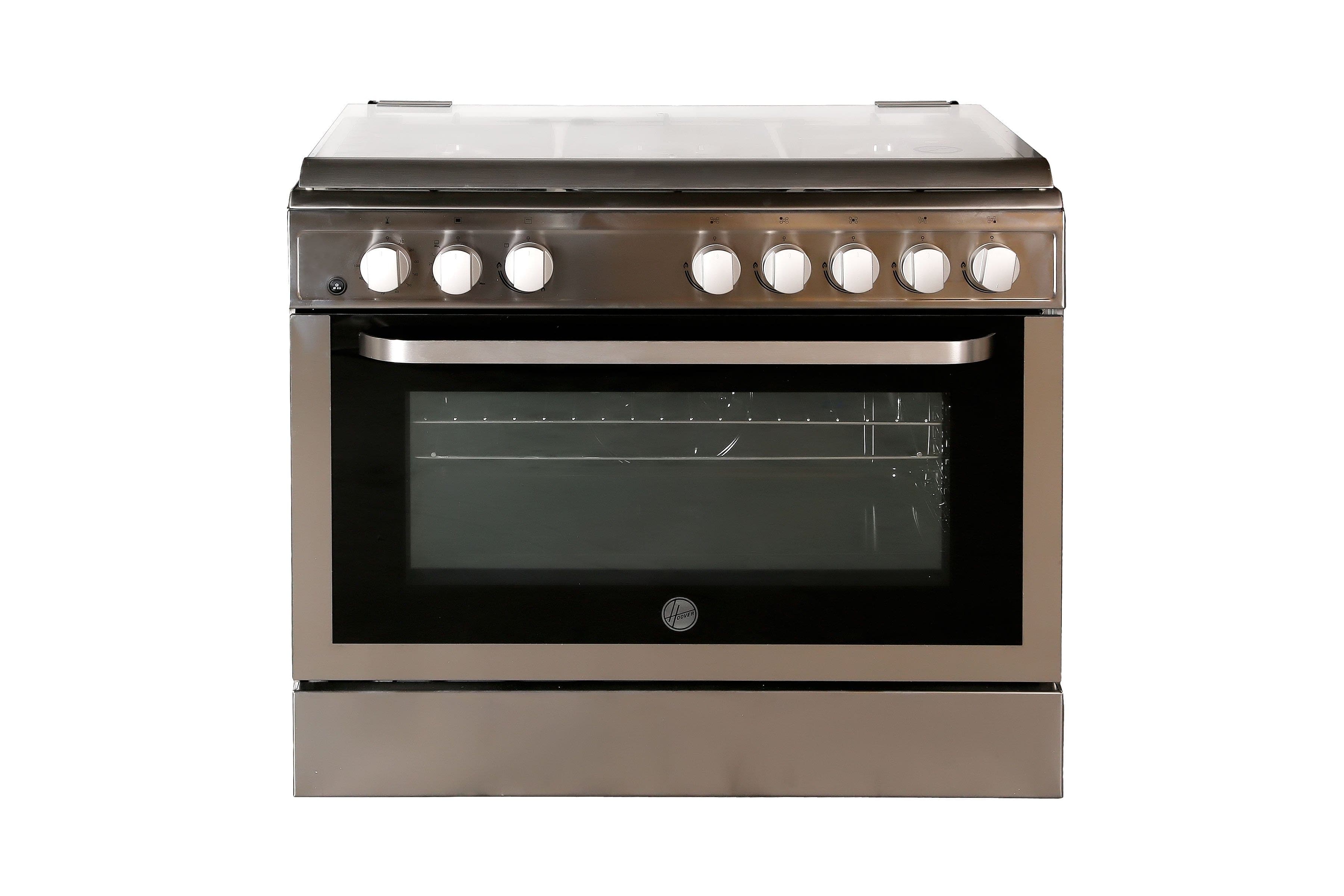 Order HOOVER 90 X 60 CM, 5 BURNERS FREE STANDING GAS COOKER, SILVER ...
