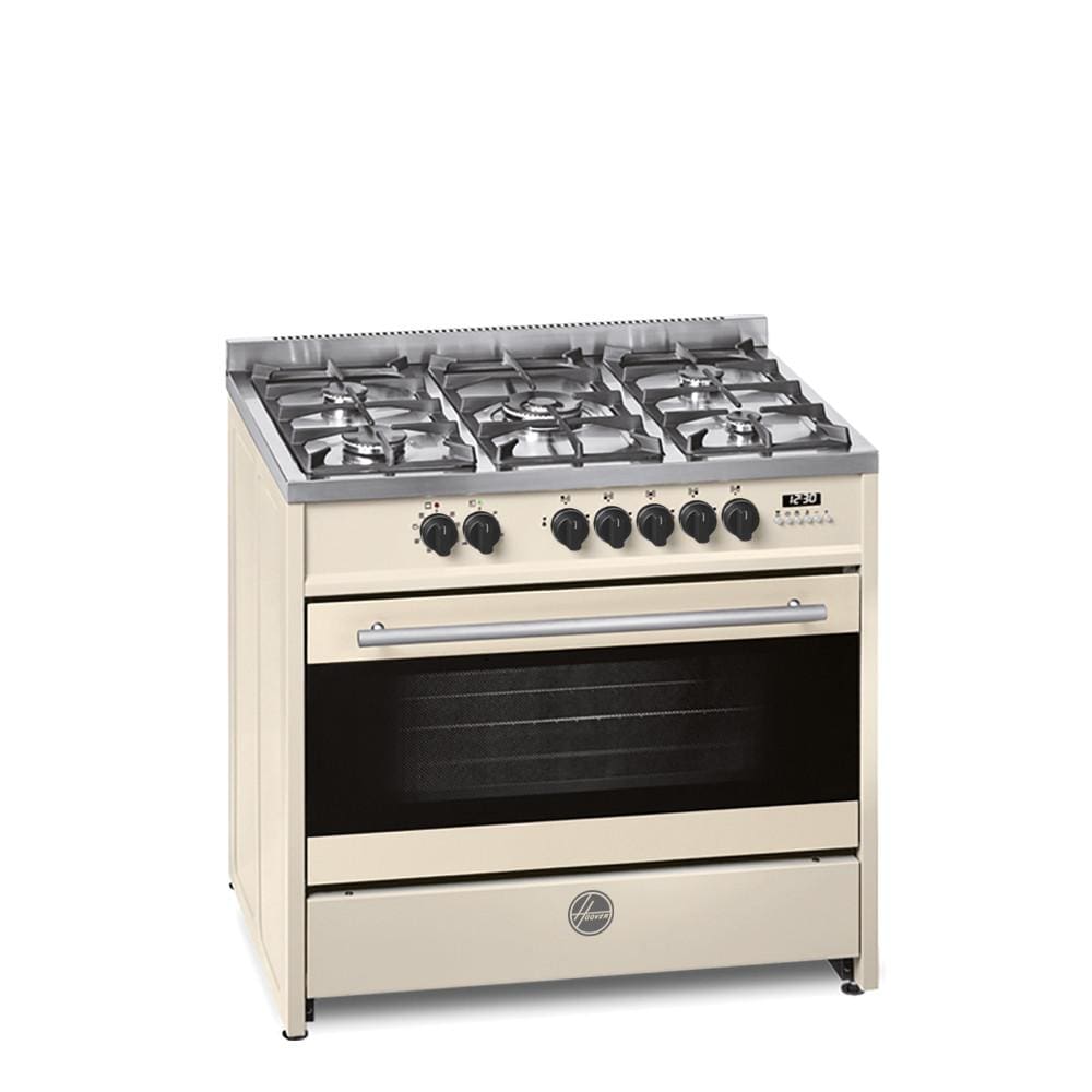 Order HOOVER 90X60 FULL GAS COOKER, CAST IRON -CREAM, HGC-M95G-01CR Now ...