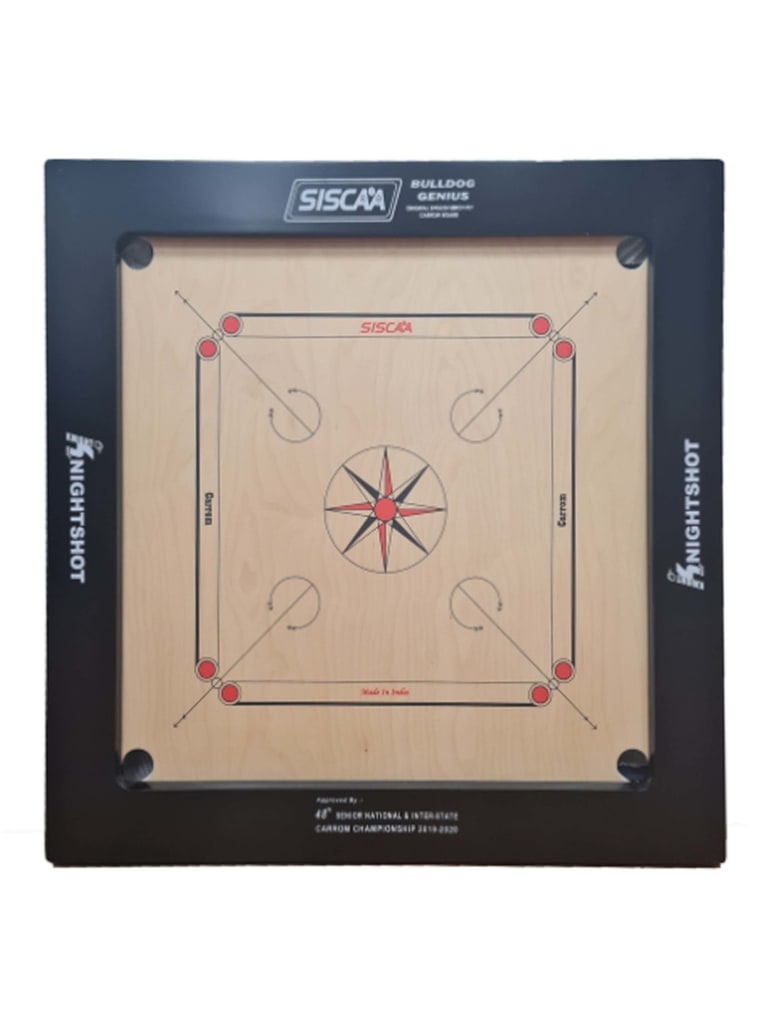 Order Knightshot Siscaa Bulldog Genius Carrom Board 37Ã—37 | 20mm Birch ...