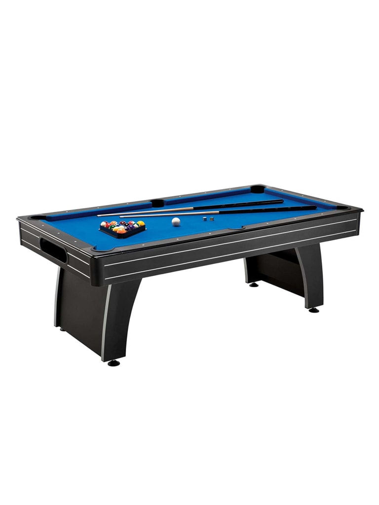 Order Knightshot Home Use Pool/Billiard Table|Black Finish-Blue Cloth|8 ...