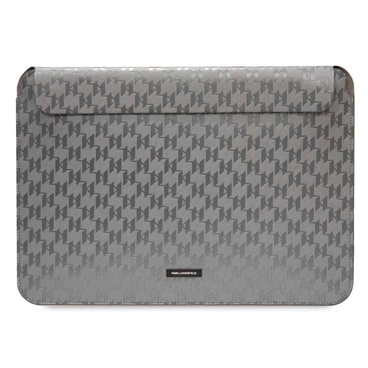 Order Karl Lagerfeld Saffiano Mono Plaque Computer Sleeve 14" - Gray ...