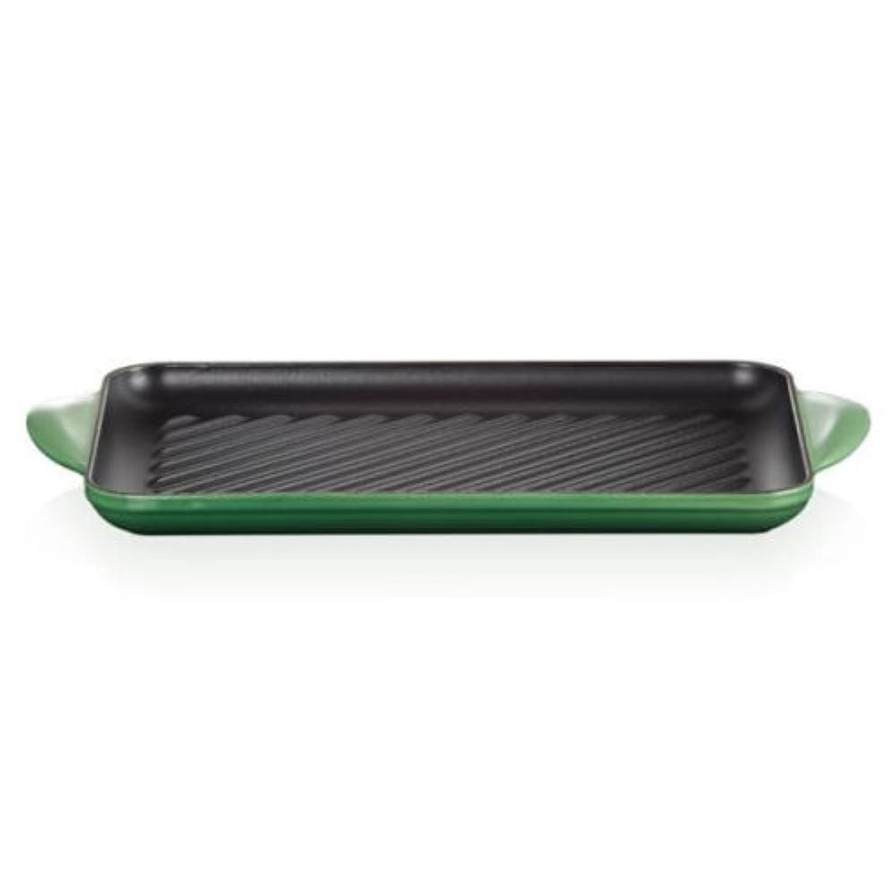 Le Creuset Rectangular Grill 32X21CM Bamboo Green | Jomla.ae
