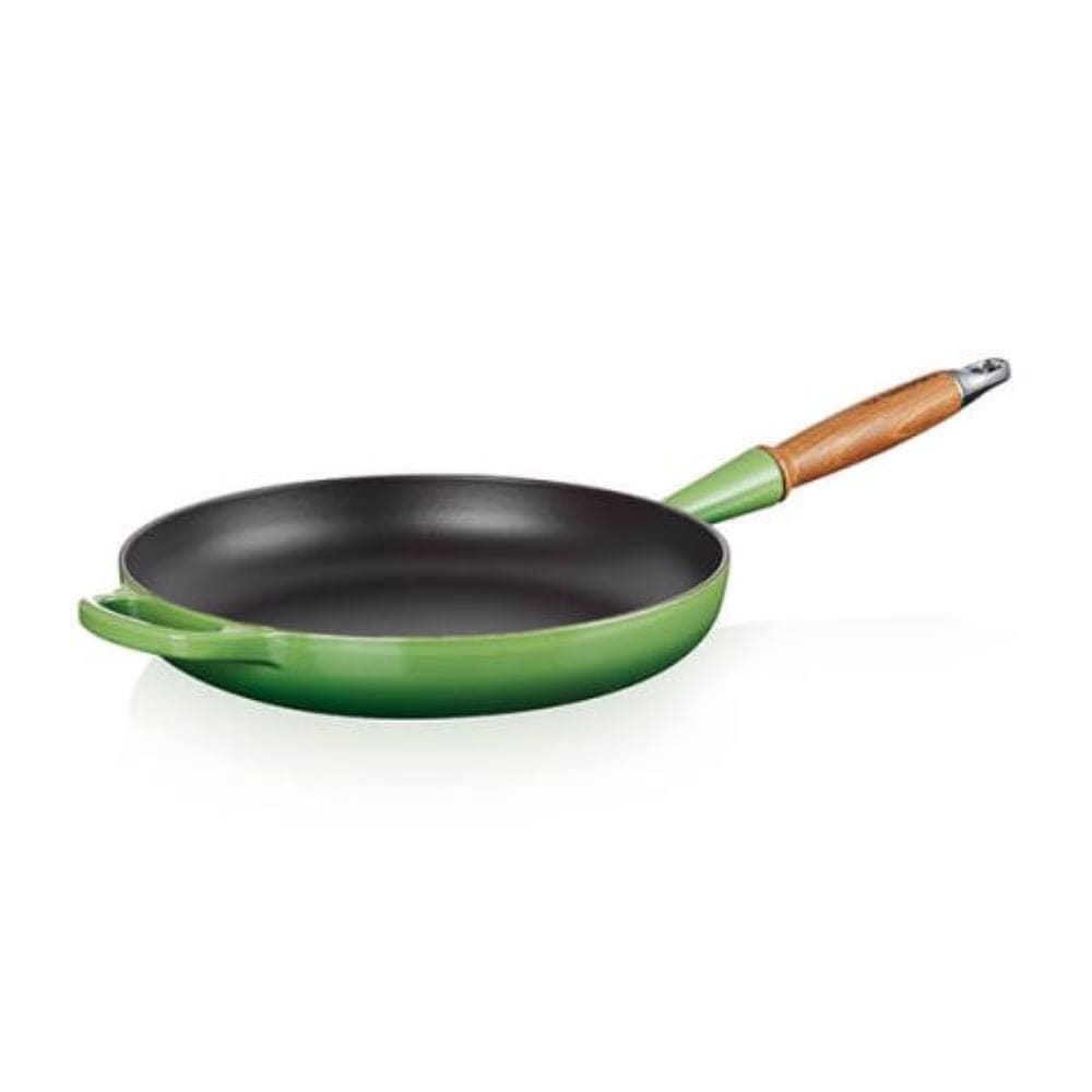 Le Creuset Wooden Handle Frying Pan 28CM Bamboo Green | Jomla.ae