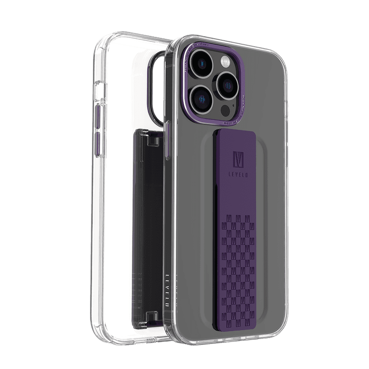 Order Levelo Graphia iPhone 14 Pro Max IMD Clear Case - Purple Now ...