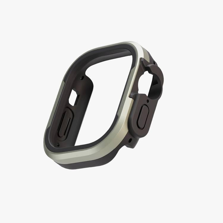 Levelo Rugged Armour Shield Case for Apple Watch 49mm - Titanium | Jomla.ae