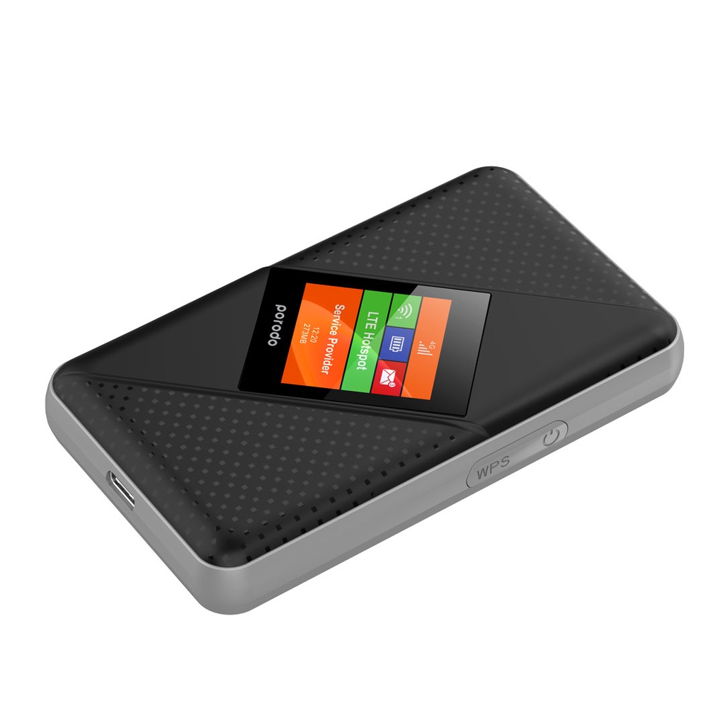 Order Porodo portable MiFi 3G/4G Router CAT4 V2 - Black Now! | Jomla.ae