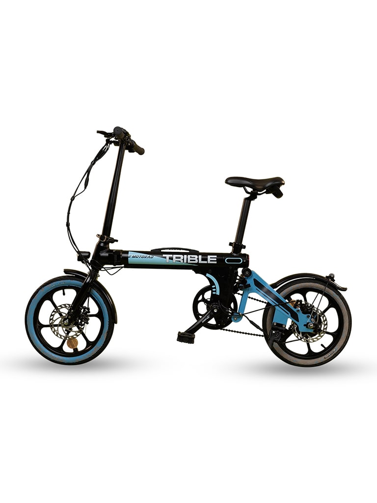 Order E-Motorad Trible E-Bike Color Blue Now! | Jomla.ae