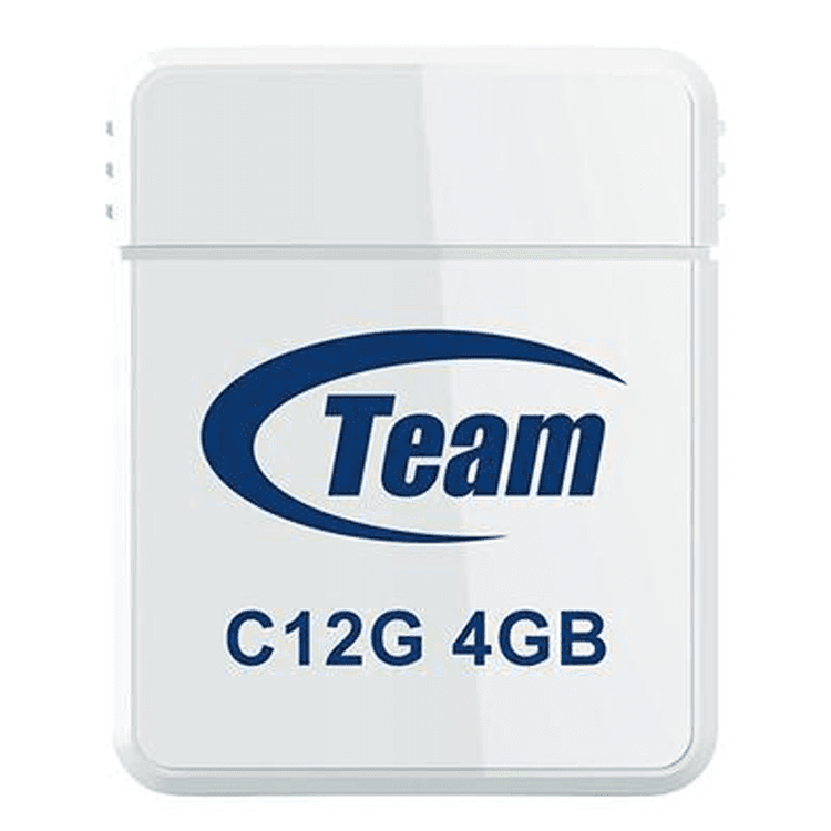 TeamGroup C12G Water Proof USB 2.0 Flash Drive 4gb - White | Jomla.ae
