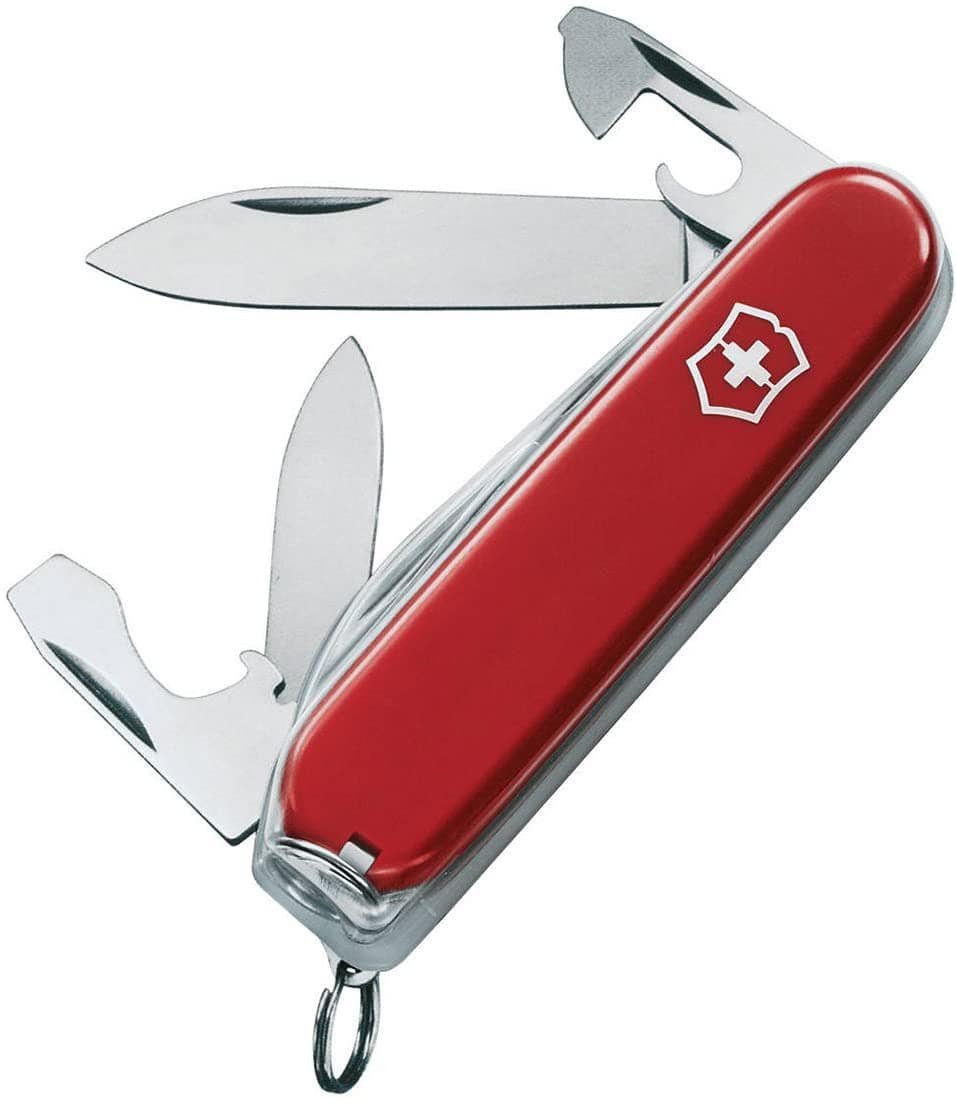 Victorinox Swiss Army Knife Recruit 84mm Red With 10 Functions - 0.2503 ...