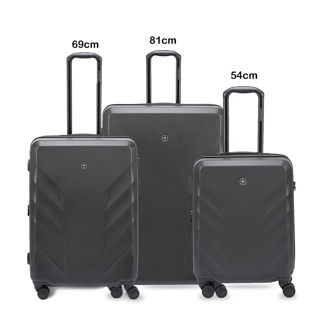 Wenger Motion 3 Piece 54+69+81cm Hardside Expandable Cabin & Check-In ...