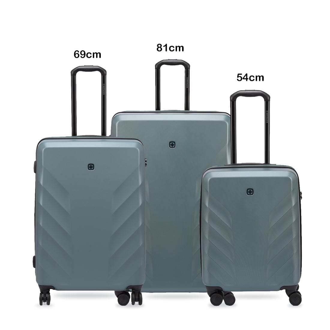 اطلب طقم شنط سفر 54 / 69 / 81 سم أخضر 3 قطع وينجر Wenger Motion ...