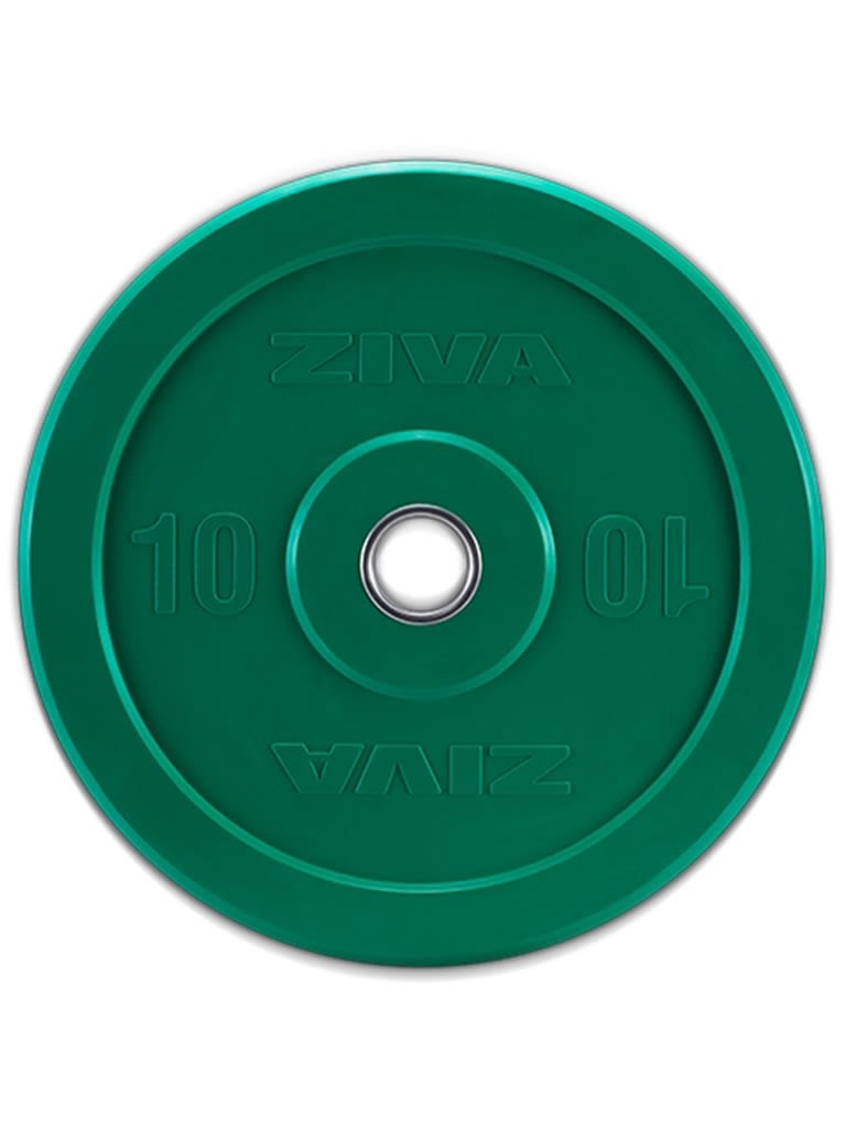 Ziva XP Competition Colored Rubber Bumper Plate Weight 10 Kg | Jomla.ae
