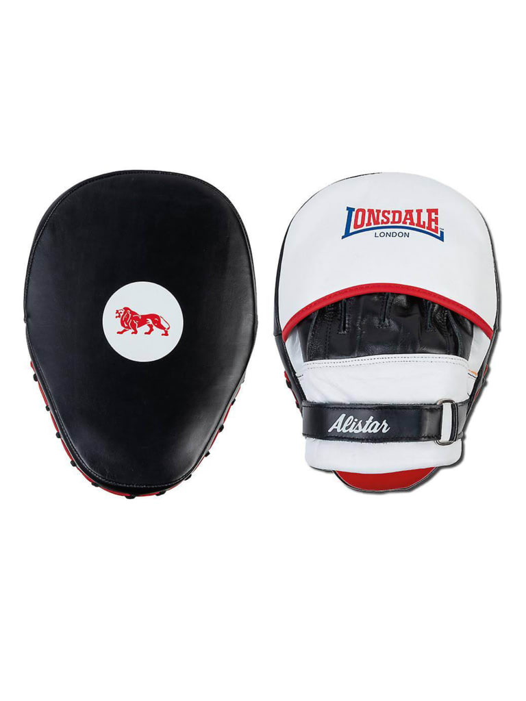 Order Lonsdale Alistar Leather Hook & Jab Pad | Black White Red | One ...