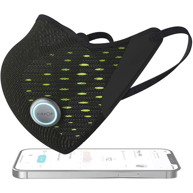 AIRPOP Active + Smart Mask - Black/yellow | Jomla.ae