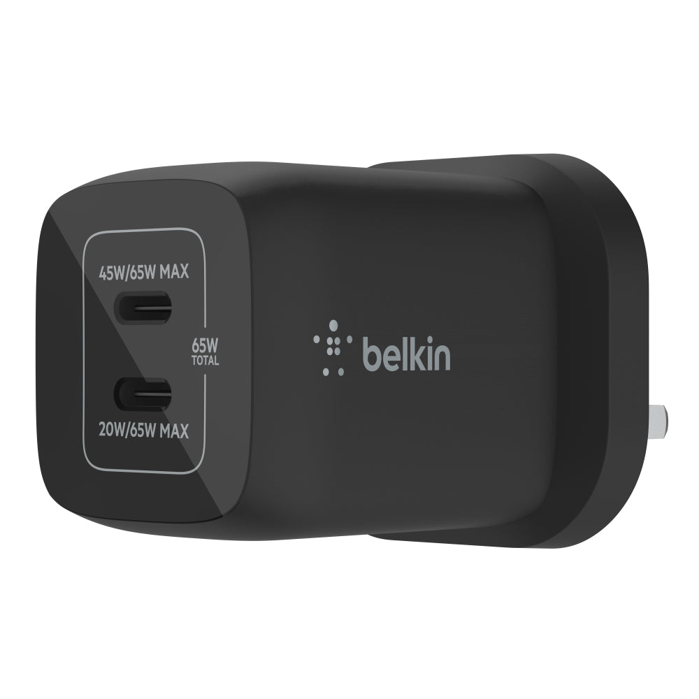Order BELKIN BoostCharge 65W Dual USB-C PD Wall Charger w/ PPS - UK 3 ...