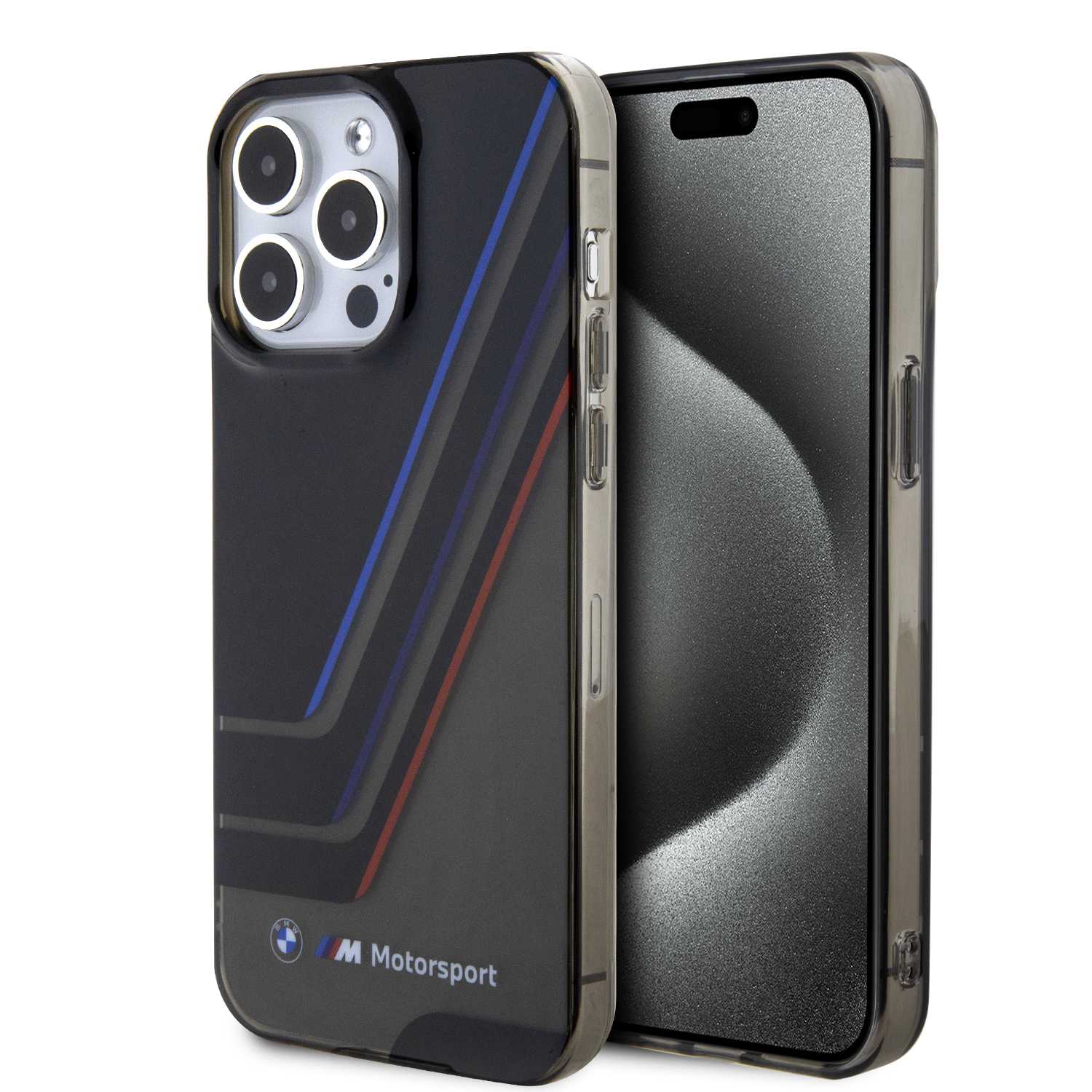 BMW Motorsport IML Case with Translucent Stripe for iPhone 15 Promax ...