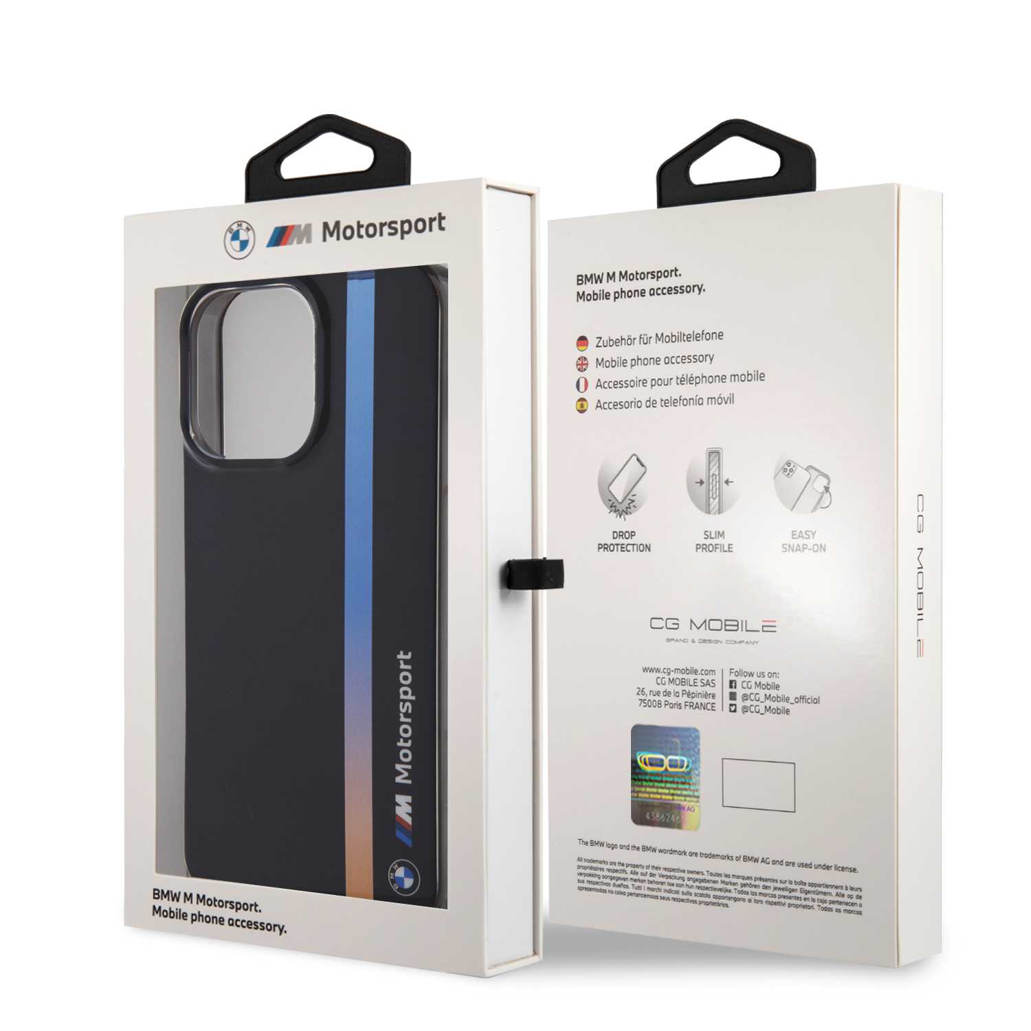 Order BMW Motorsport IML Case with Tricolor Stripe for iPhone 15 Promax ...