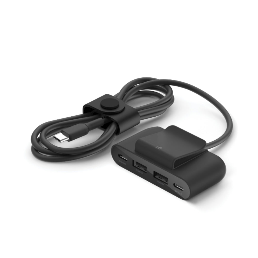 Belkin - 4-Port (2C 2A) 30W USB Power Extender - 2M - Black | Jomla.ae
