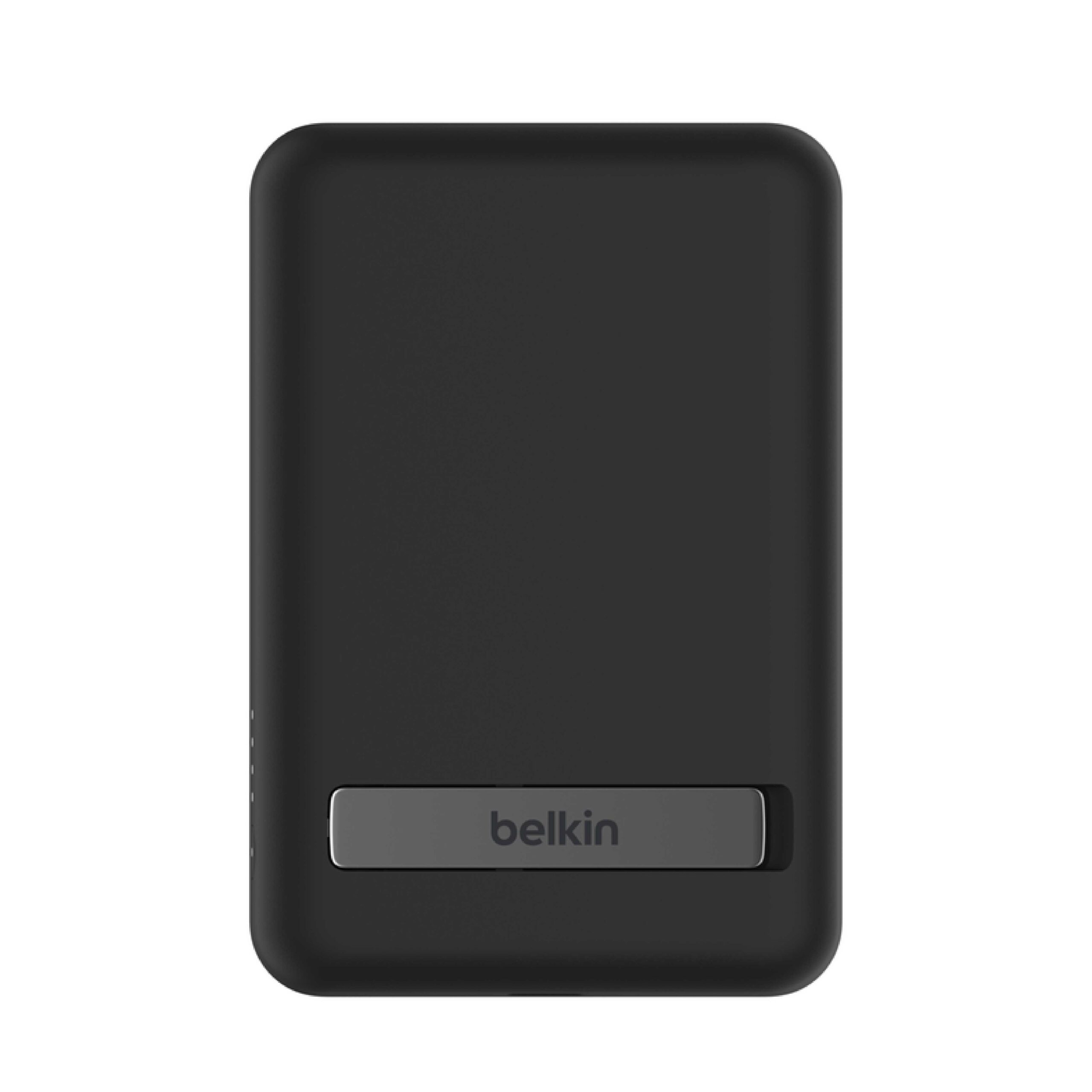 Belkin Boost Charge Magnetic Wireless Power Bank 5k+Stand - Black ...