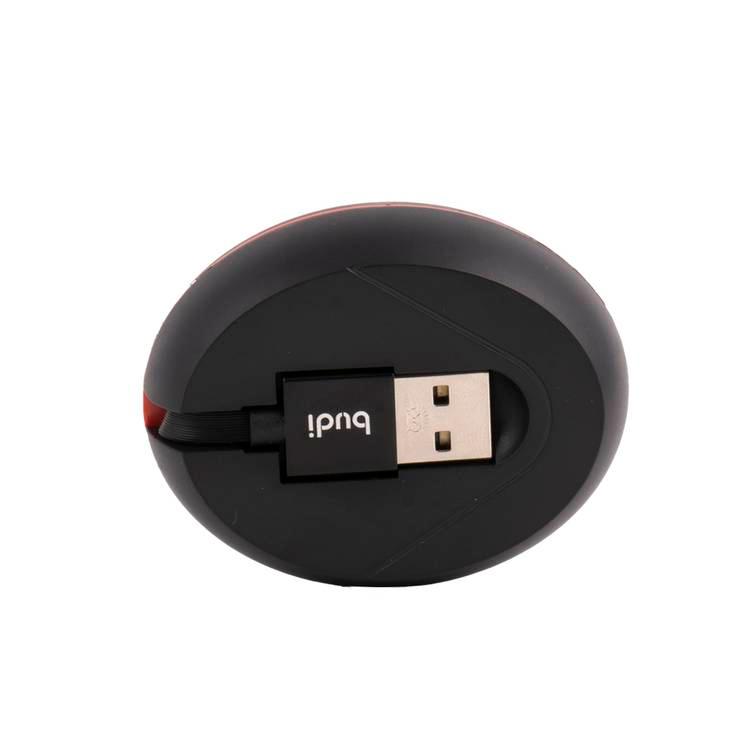 Budi 3 in 1 Magnetic Cable - Black | Jomla.ae
