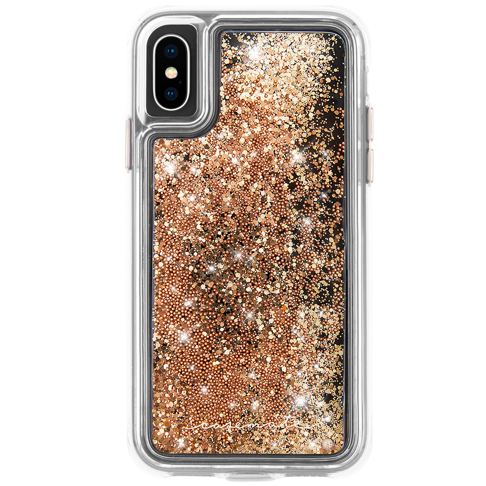 CASE-MATE Waterfall Case for iPhone XS/X - Gold | Jomla.ae